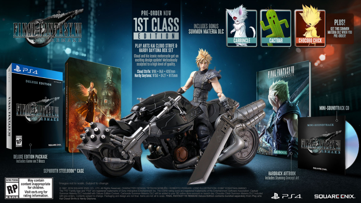 Final Fantasy 7 Remake: Preorder bonuses, Collector's Edition and Price ...