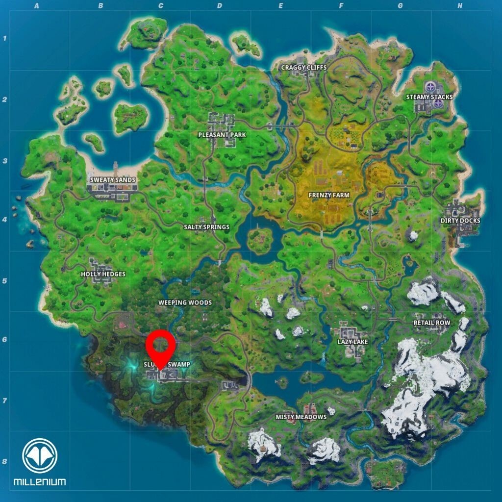 Fortnite SLURP Barrels, SLURP Trucks, and SLURP Silos locations - Millenium