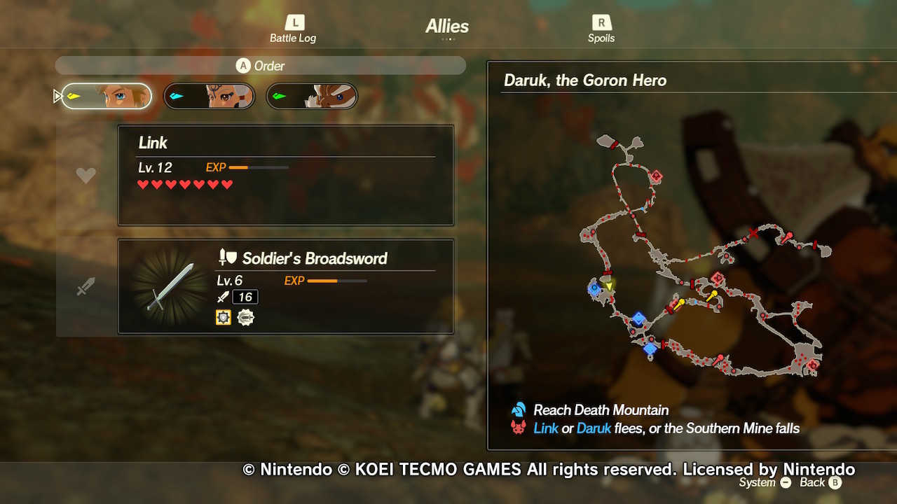 How to assign allies in battle in Hyrule Warriors: Age of Calamity ...
