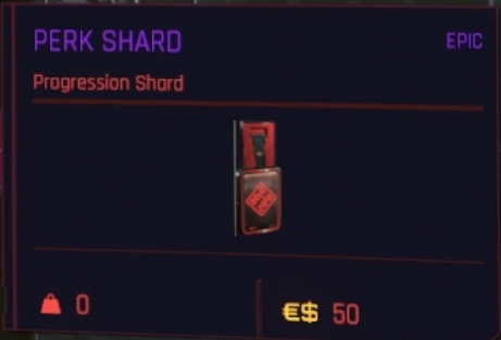 Cyberpunk 2077 Where to find Perk Shard - Millenium