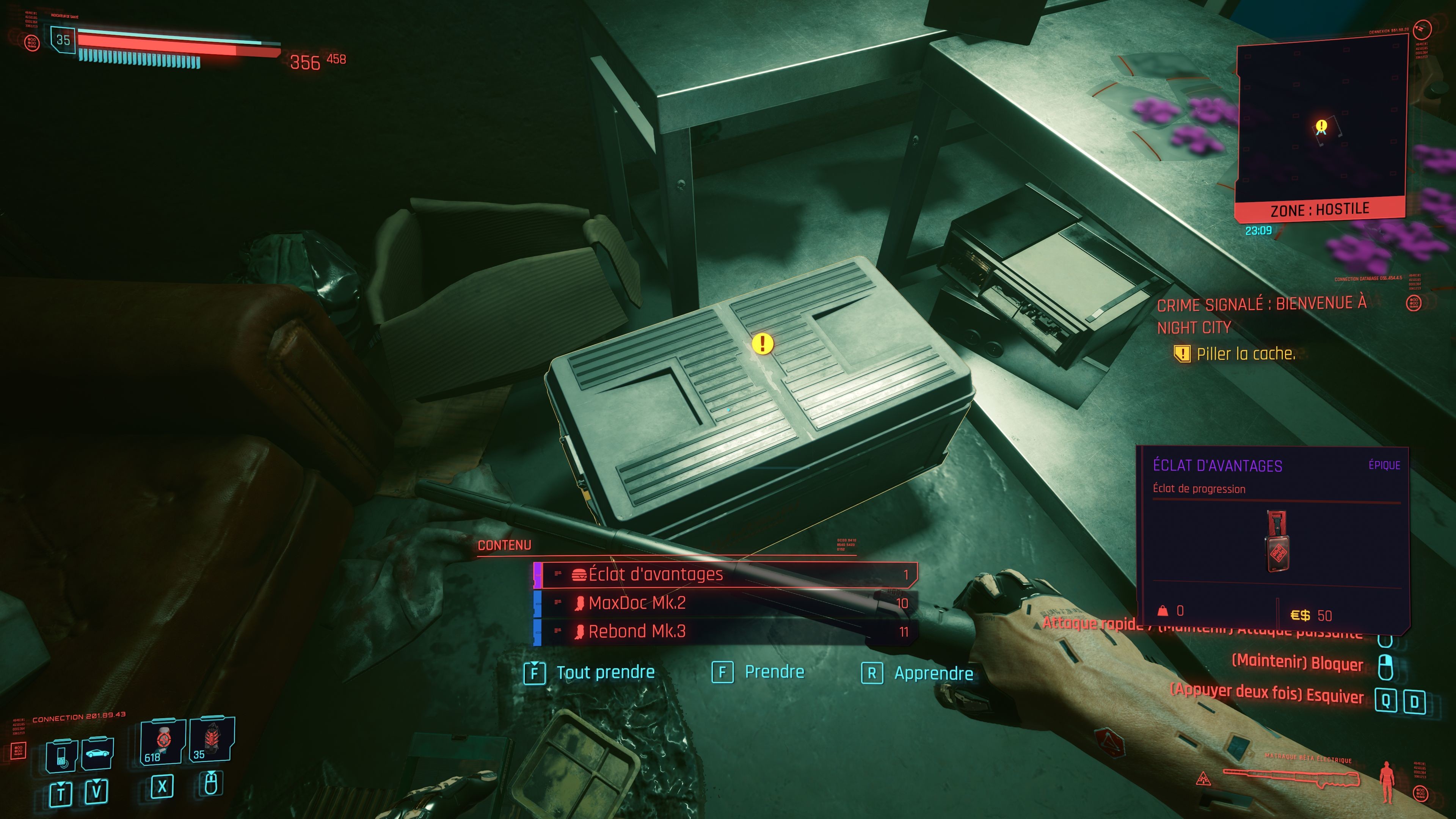 Cyberpunk 2077 Where to find Perk Shard - Millenium