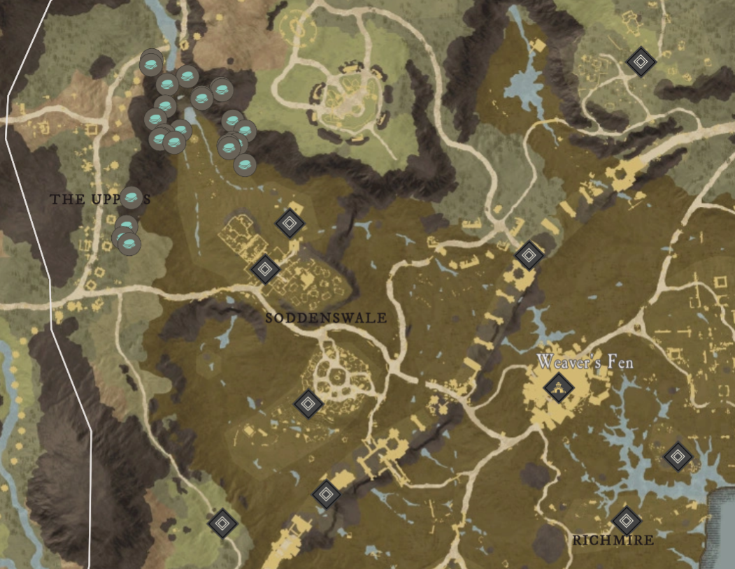 Where to find Silver Veins for Silver Ore in New World - Millenium