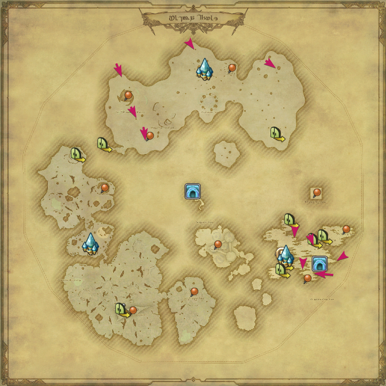 FFXIV: Locations of all the Aether Currents in Ultima Thule - Millenium