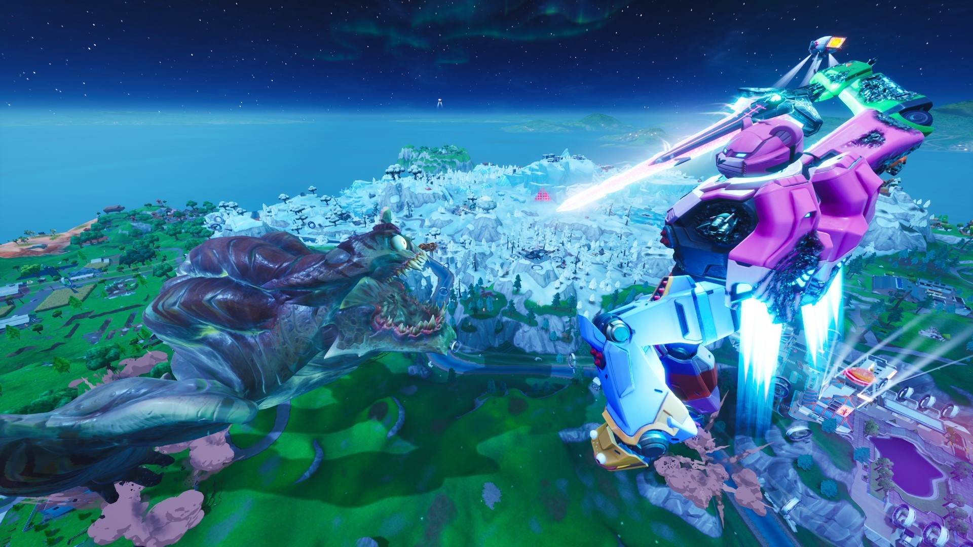 Fortnite: event, robot, monster, end of season 9 - Millenium