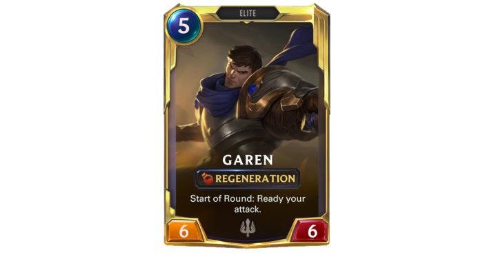 LoL, Legends of Runeterra, LoR: new card reveal — Garen, Demacia champion - Millenium