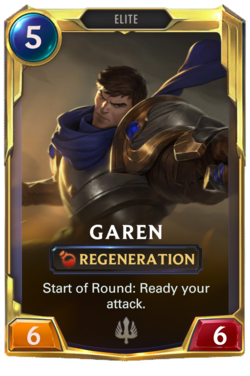 LoL, Legends of Runeterra, LoR: new card reveal — Garen, Demacia champion - Millenium