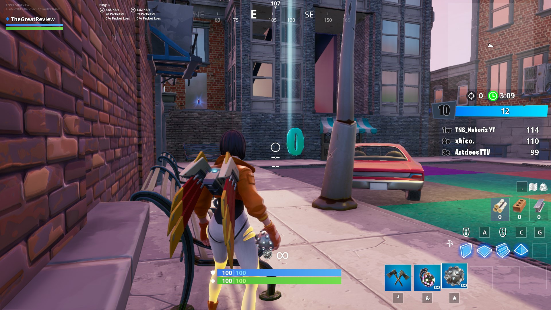 Fortnite: find the letters O-N-F-I-R-E, Downtown Drop challenge - Millenium