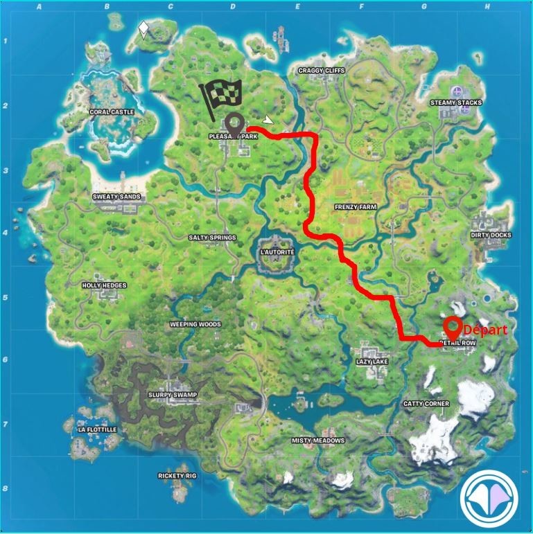 Fortnite: Drive from Retail Row to Pleasant Park in less than 4 minutes ...