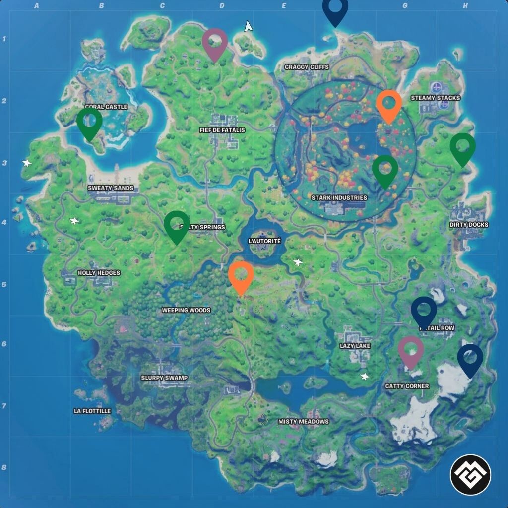 Fortnite Season 4: Week 9 XP Coins Locations - Millenium