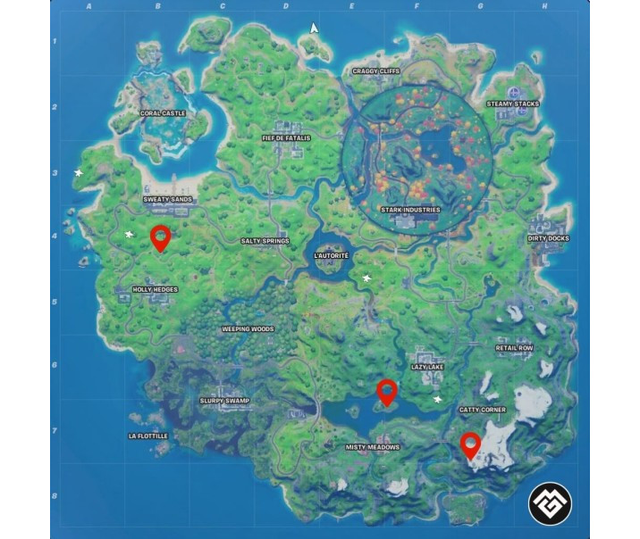 Fortnite XP Xtravaganza Challenges: Dance on all five colored bridges ...