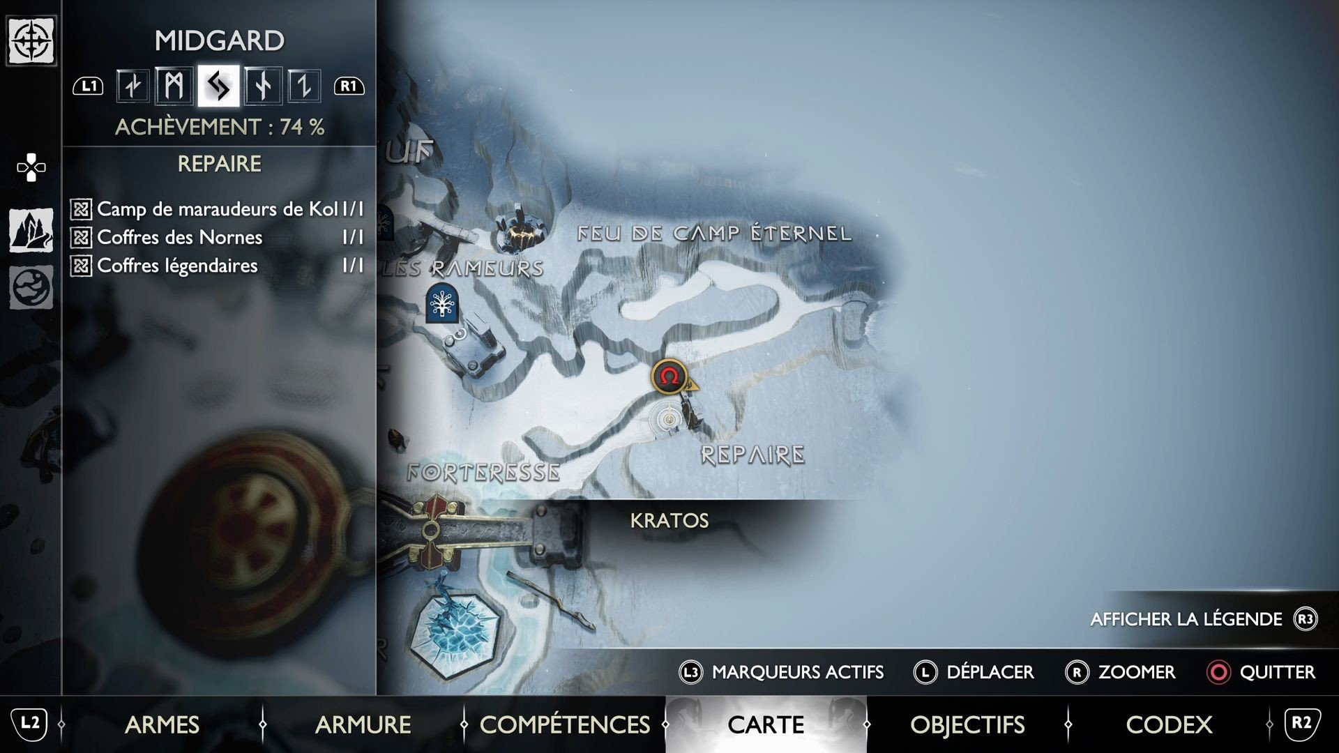 God of War Ragnarok Treasure Maps, Midgard: Location of buried ...