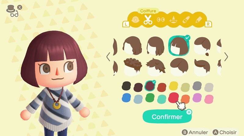 Animal Crossing: New Horizons: all hair styles and hair colors ...