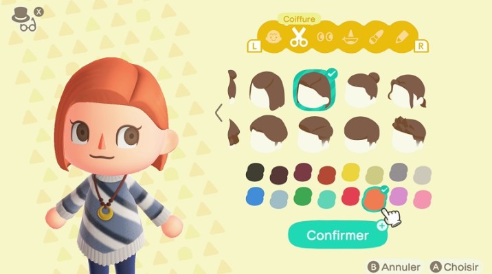 Animal Crossing: New Horizons: all hair styles and hair colors ...