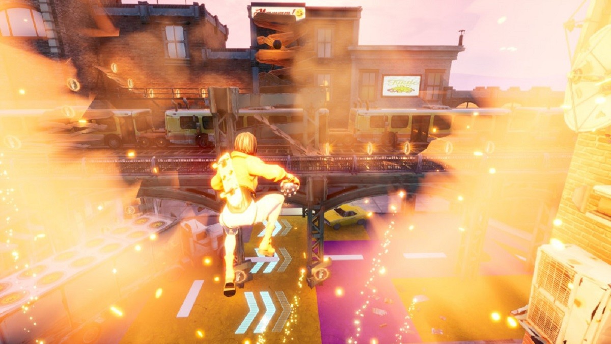Fortnite: cross the 6 fiery circles, Downtown Drop challenge - Millenium