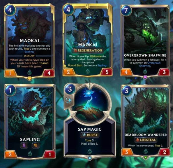 Legends of Runeterra Card Reveal: Maokai and the Toss keyword - Millenium