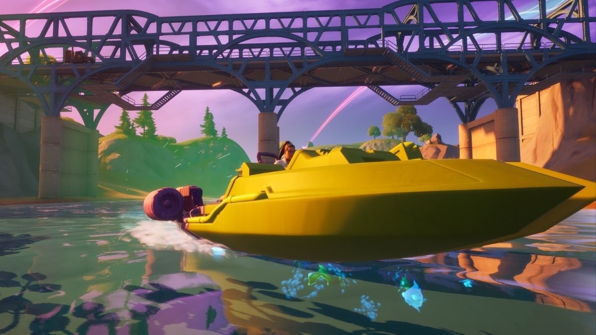 Fortnite Season 4 Week 2 Challenges: Ride a Motorboat Under Different ...