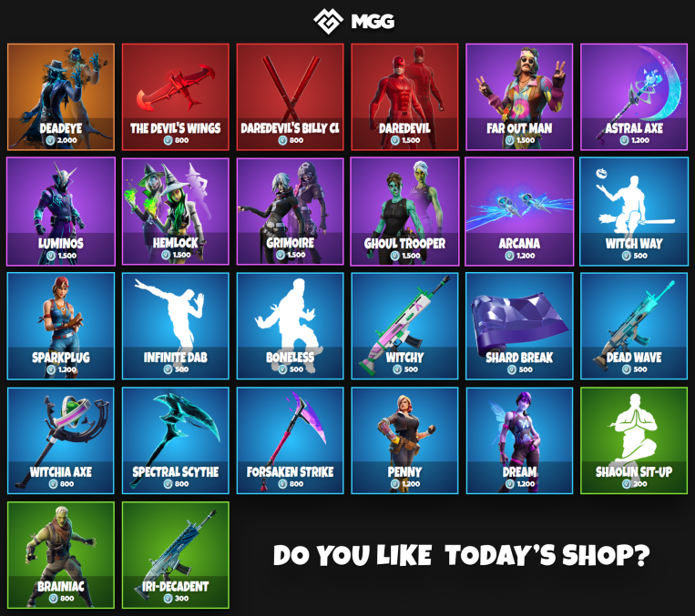 What is in the Fortnite Item Shop today? Penny is back on October 19 ...