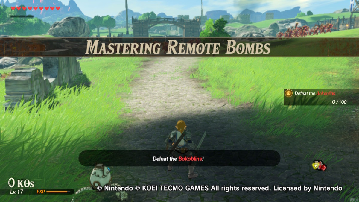 Mastering Remote Bombs Challenge - Hyrule Warriors: Age of Calamity ...