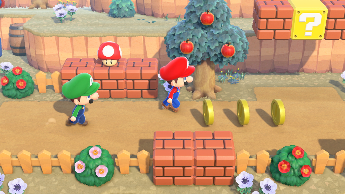 This is the Mario furniture you can obtain in Animal Crossing New ...