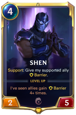 LoL, Legends of Runeterra, LoR: new card reveal — Shen, Ionia champion - Millenium