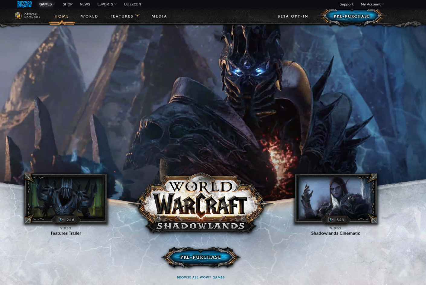 World of Warcraft: Shadowlands — Alpha and Beta - Millenium