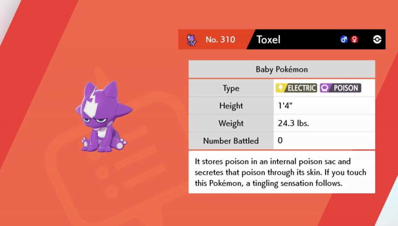 Pokemon Sword & Shield: Toxel evolution, Toxtricity - Millenium