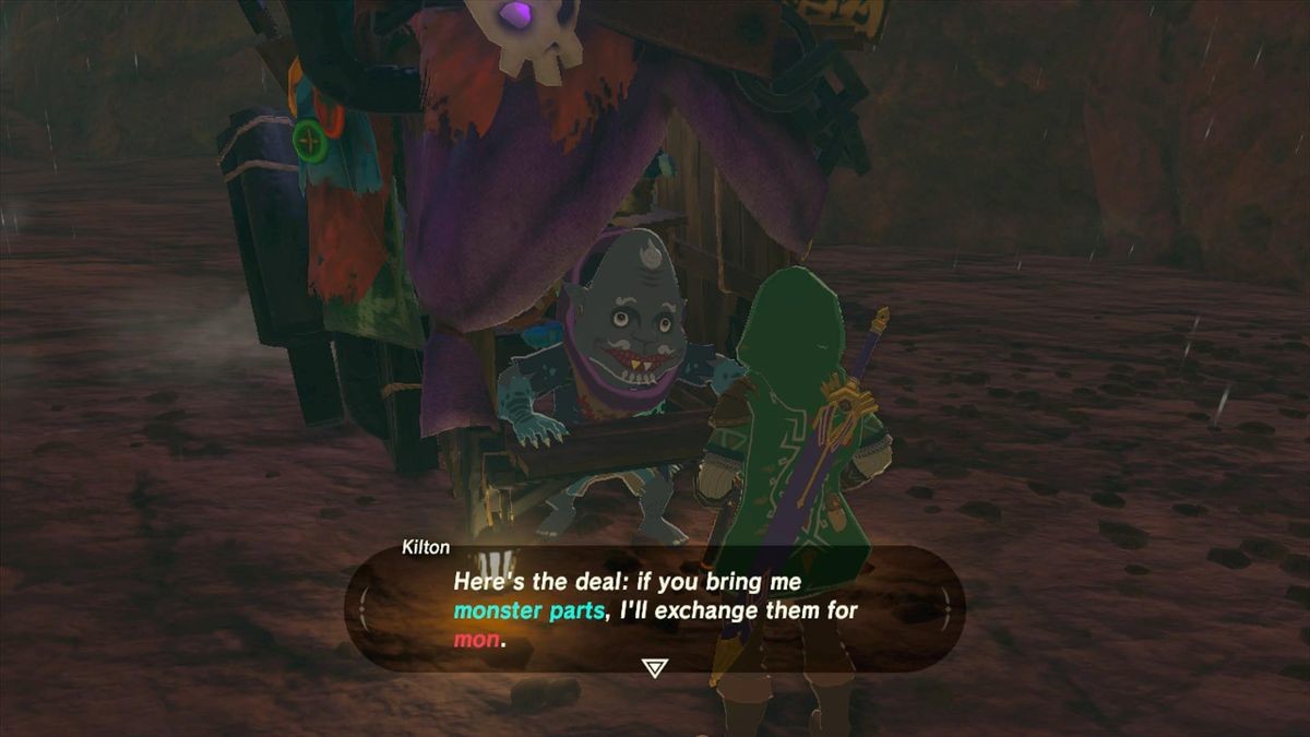 Zelda BotW, Walkthrough: Kilton, the secret salesman - Millenium