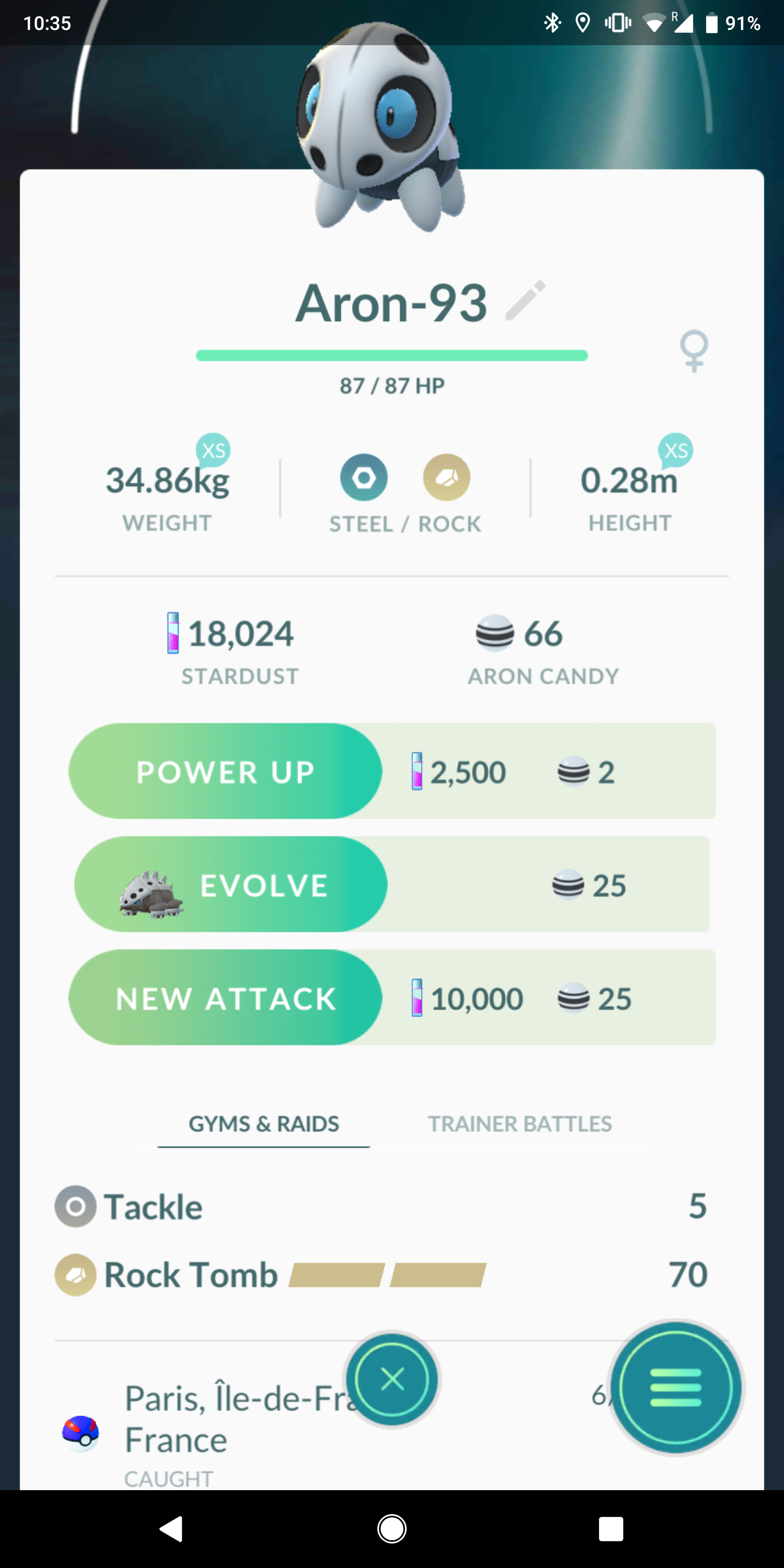 Pokémon GO Moves & Attacks - Millenium