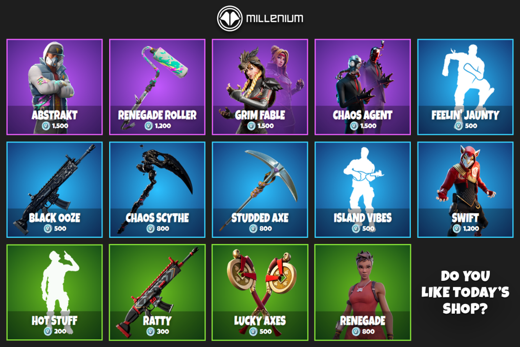 What is in the Fortnite Item Shop today? Abstrakt returns on September ...