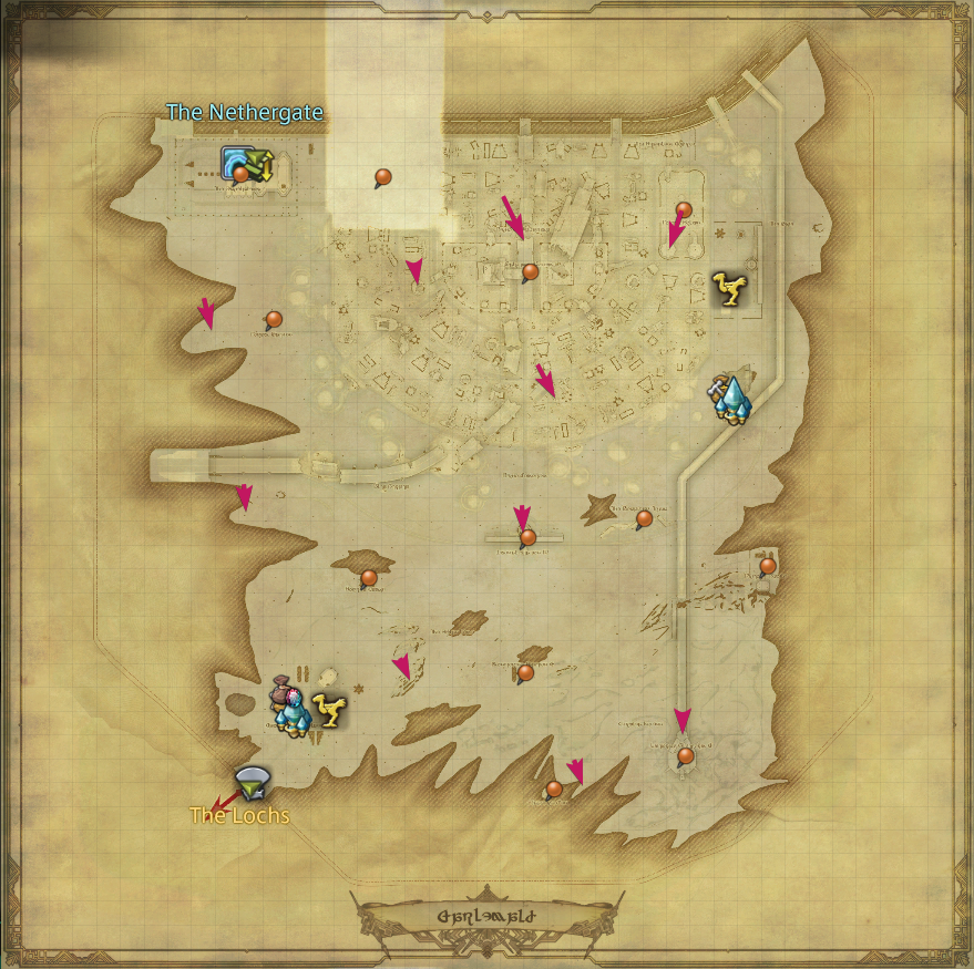FFXIV: Locations of all the Aether Currents in Garlemald - Millenium