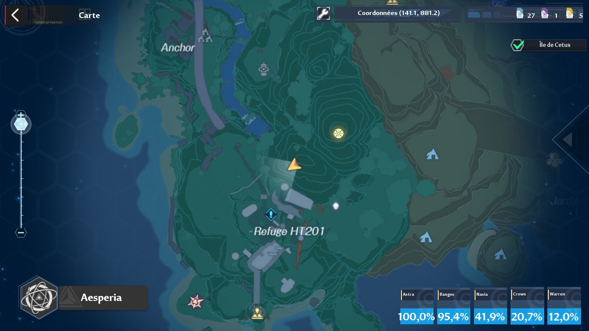 Panorama Tower of Fantasy: where to find them, position, open world ...