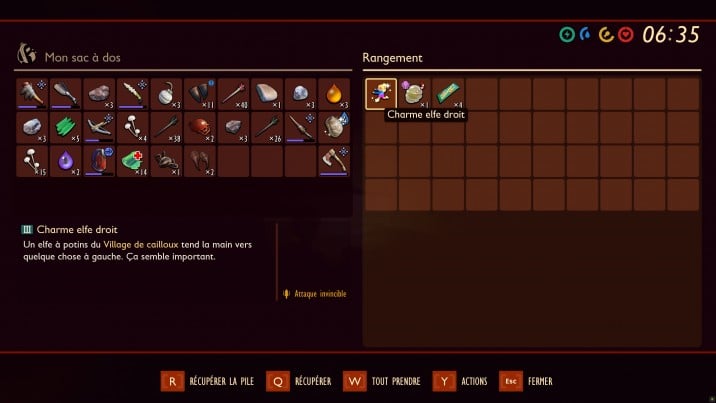 Elf Grounded: Position of the two halves of Sarah's charm - Millenium