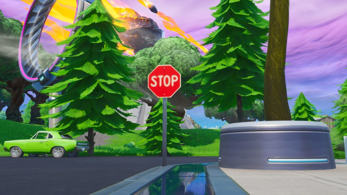 Fortnite: destroy stop signs, Catalyst, Road Trip mission, Season 10 ...