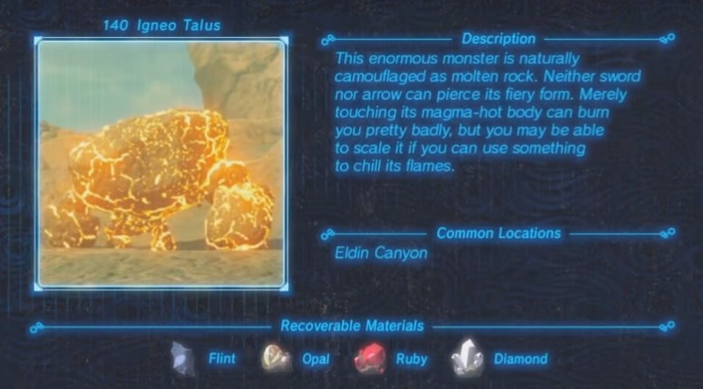 World Bosses and others - Zelda BotW, All Monsters - Millenium