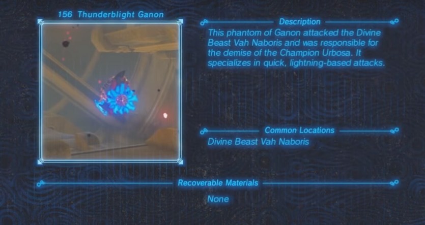 Mystical creatures and Bosses - Zelda BotW, All Monsters - Millenium