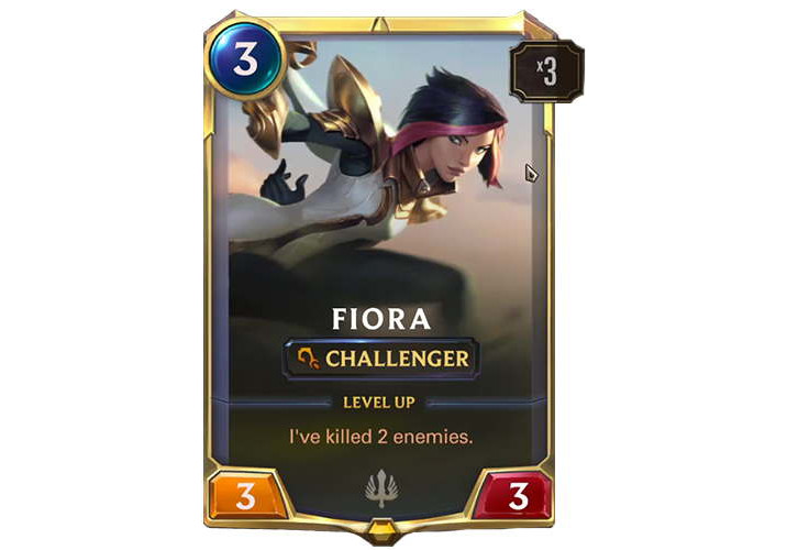 LoL, Legends of Runeterra, LoR: new card reveal — Fiora, Demacia champion - Millenium