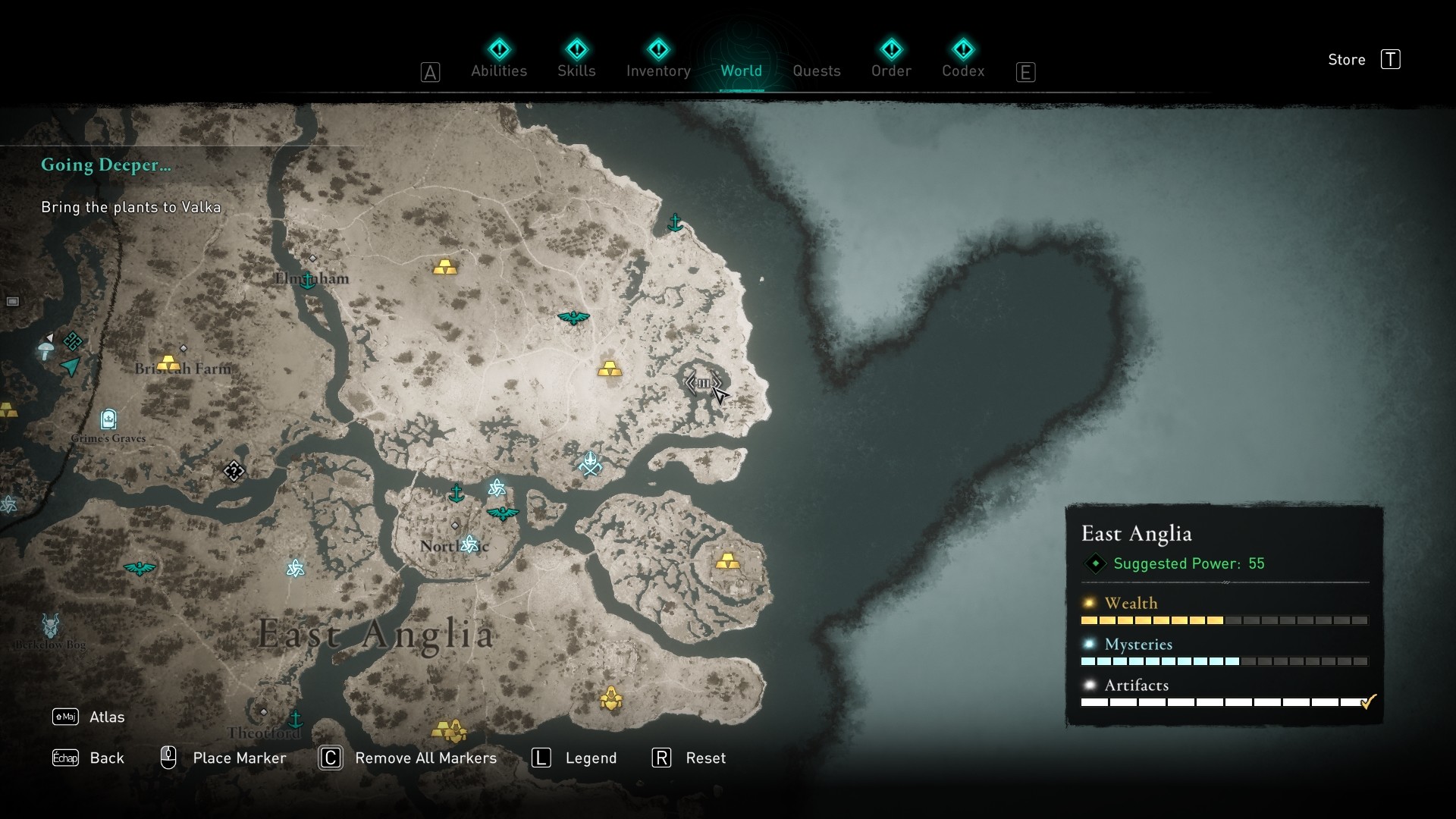 Assassin's Creed Valhalla: East Anglia Treasure Hoard Map location and ...