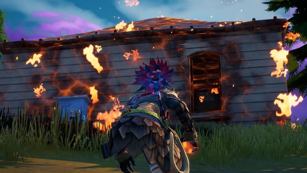 Fortnite Week 4 Challenge: Set structures on fire - Millenium