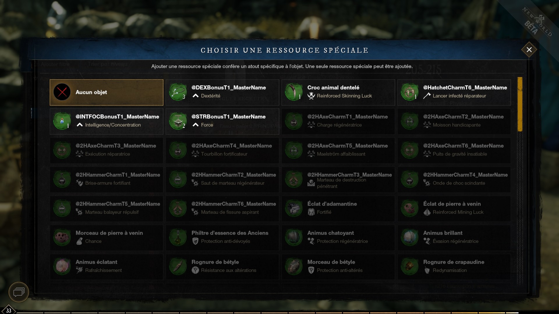 New World: Optimise weapon & armor crafting - Millenium
