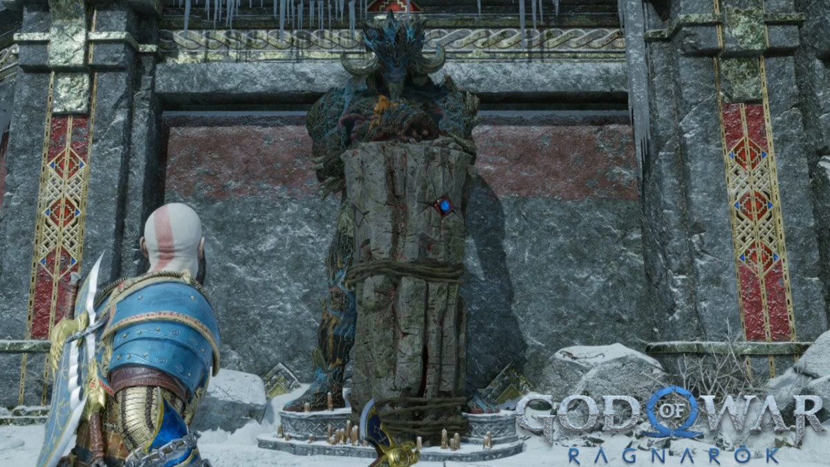 God of War Ragnarok Steinbjorn Armor: Petrified Troll Statue and ...