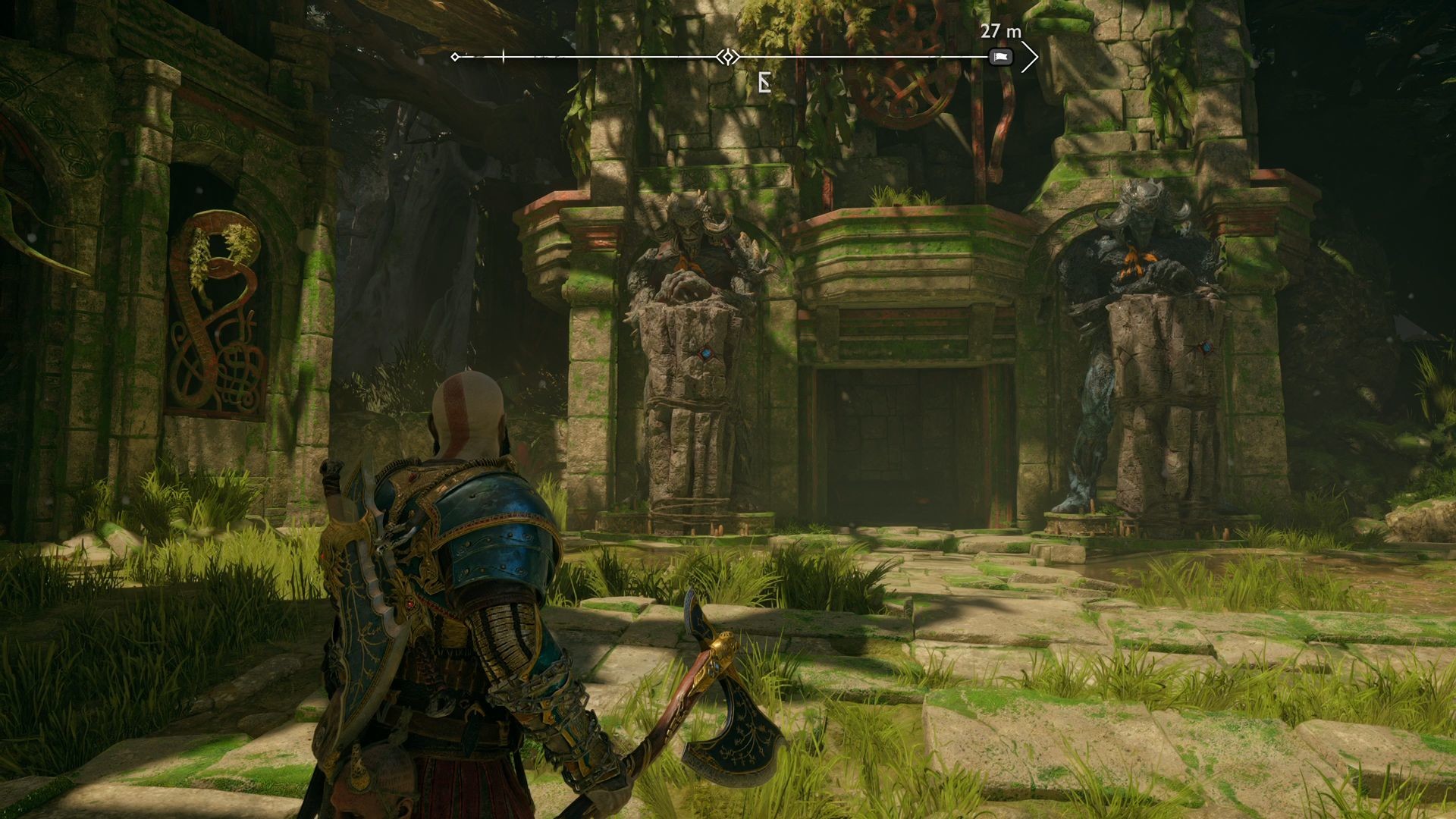 God of War Ragnarok Steinbjorn Armor: Petrified Troll Statue and ...