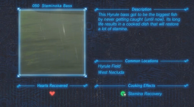 Fish - All Animals Zelda BotW - Millenium