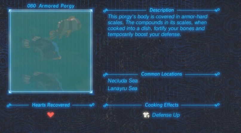 Fish - All Animals Zelda BotW - Millenium