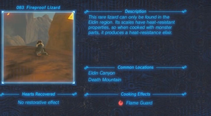 Insects / Lizards - All Animals Zelda BotW - Millenium