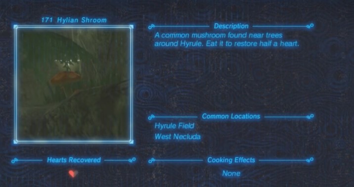 Mushrooms - Zelda BotW, All Materials - Millenium