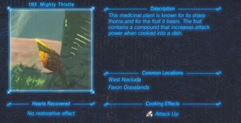 Herbs and Vegetables - Zelda BotW, All Materials - Millenium