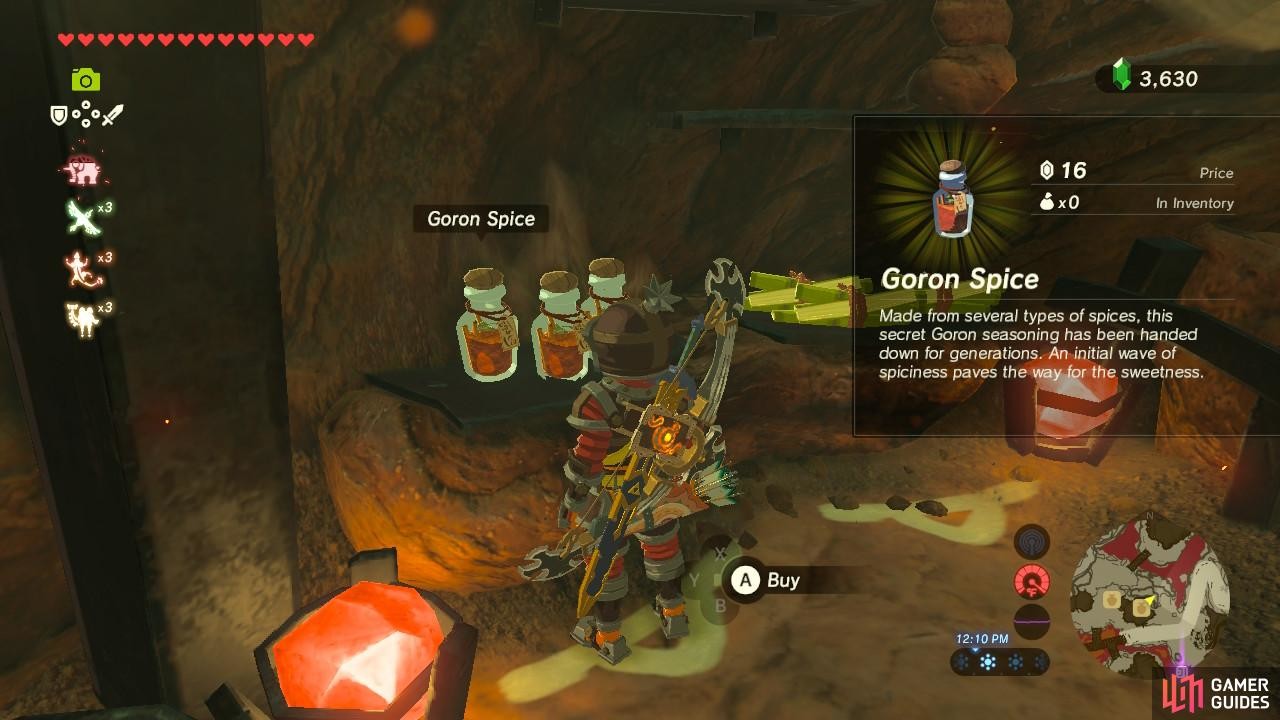 Zelda BotW, Recipes - Millenium