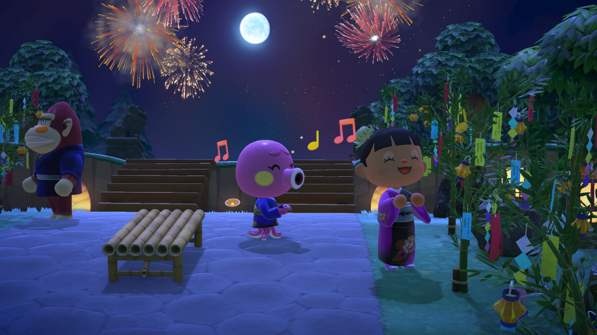 Animal Crossing: New Horizons: Fireworks for August update - Millenium