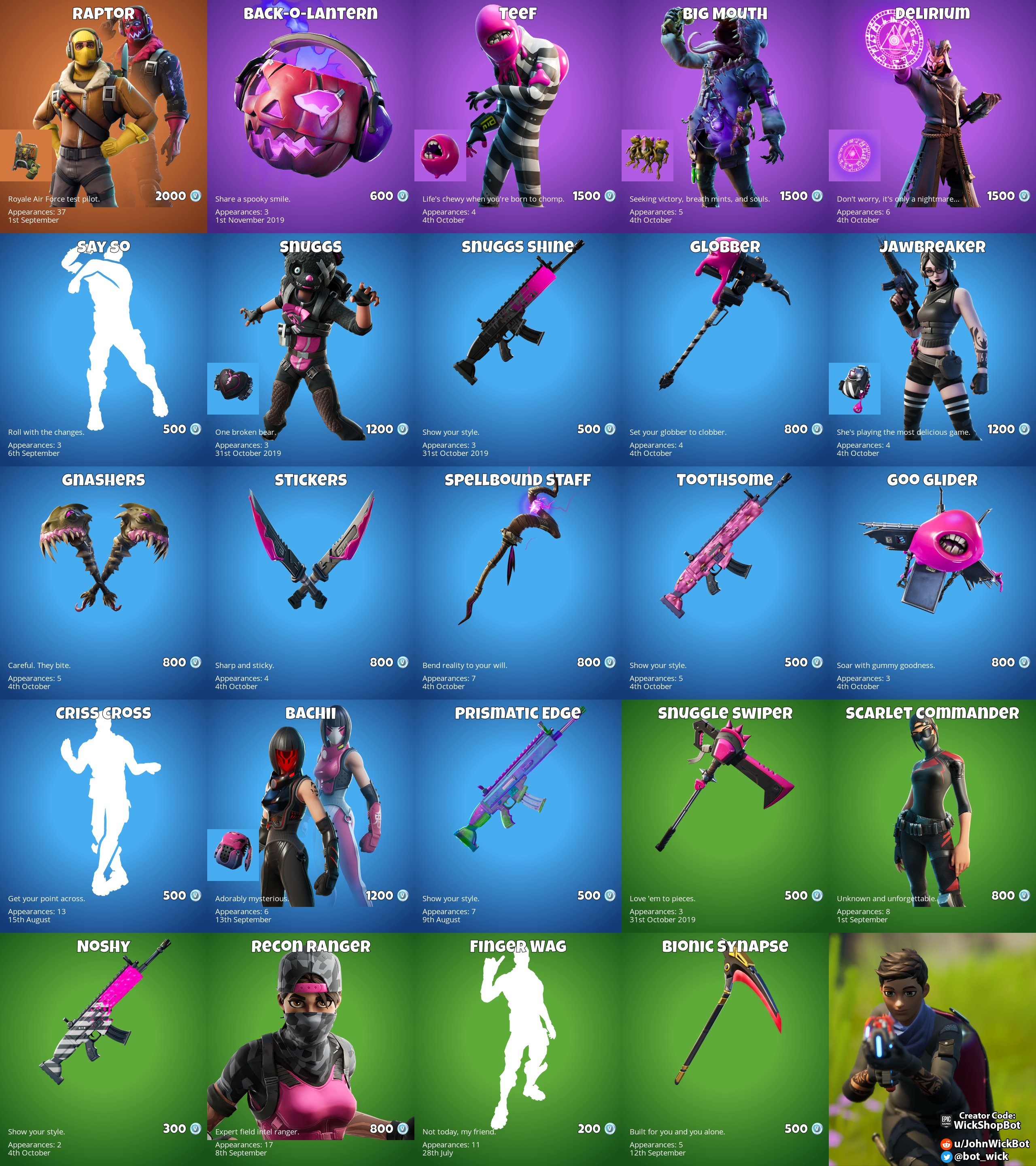 What is in the Fortnite Item Shop today? Snuggs is back on October 5 ...