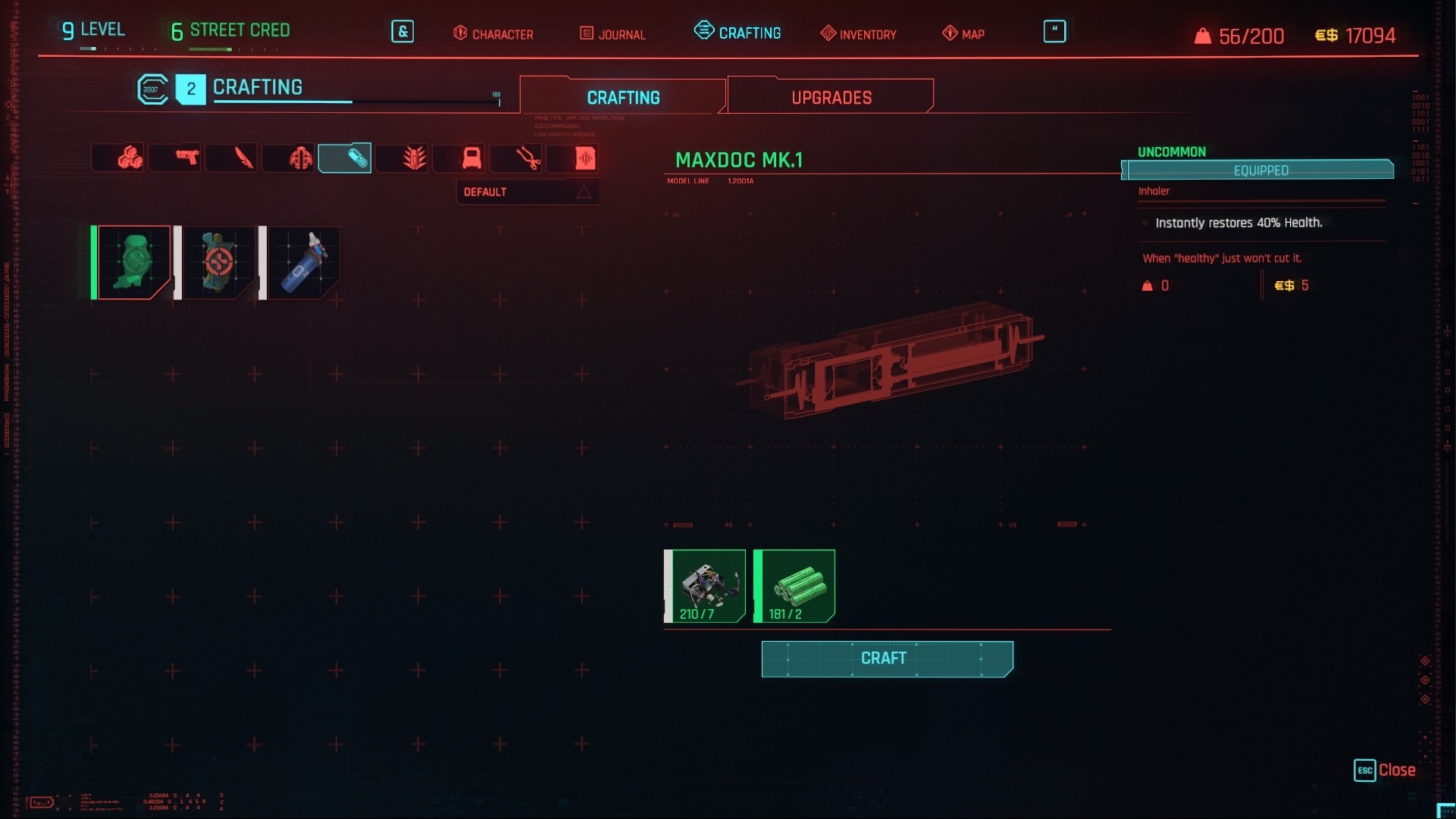 Cyberpunk 2077: Crafting and Upgrading Guide - Millenium